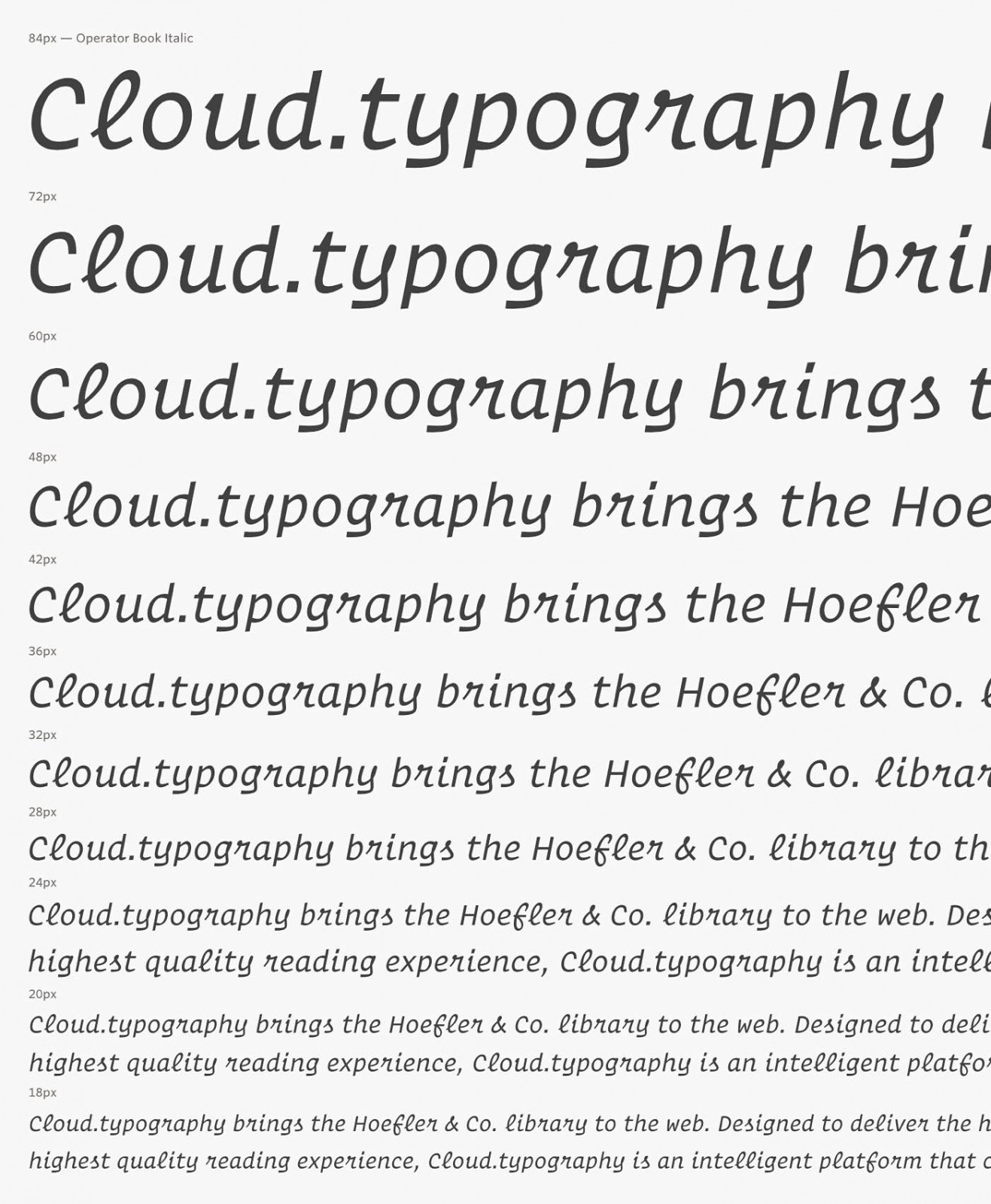 Operator — A Monospace Typeface by Hoefler & Co. — Tools and Toys